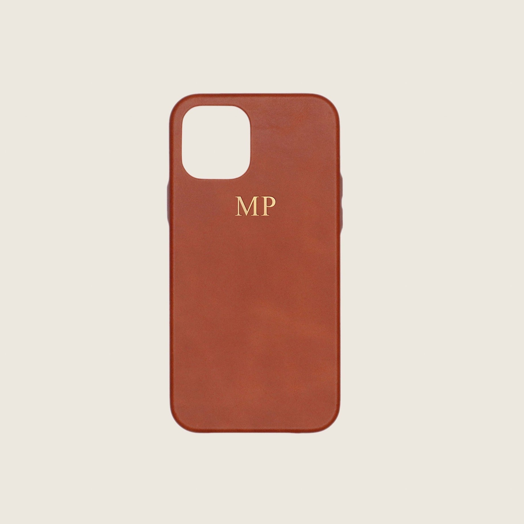 Personalised Leather Brown Phone Case – BE KIND