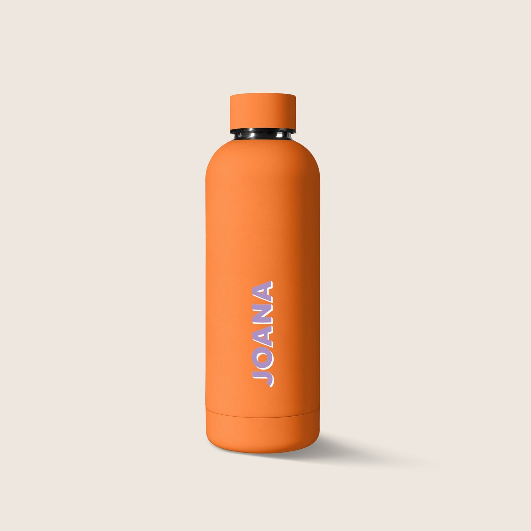 Personalised Eco Orange Water Bottle (500 ml) – BE KIND